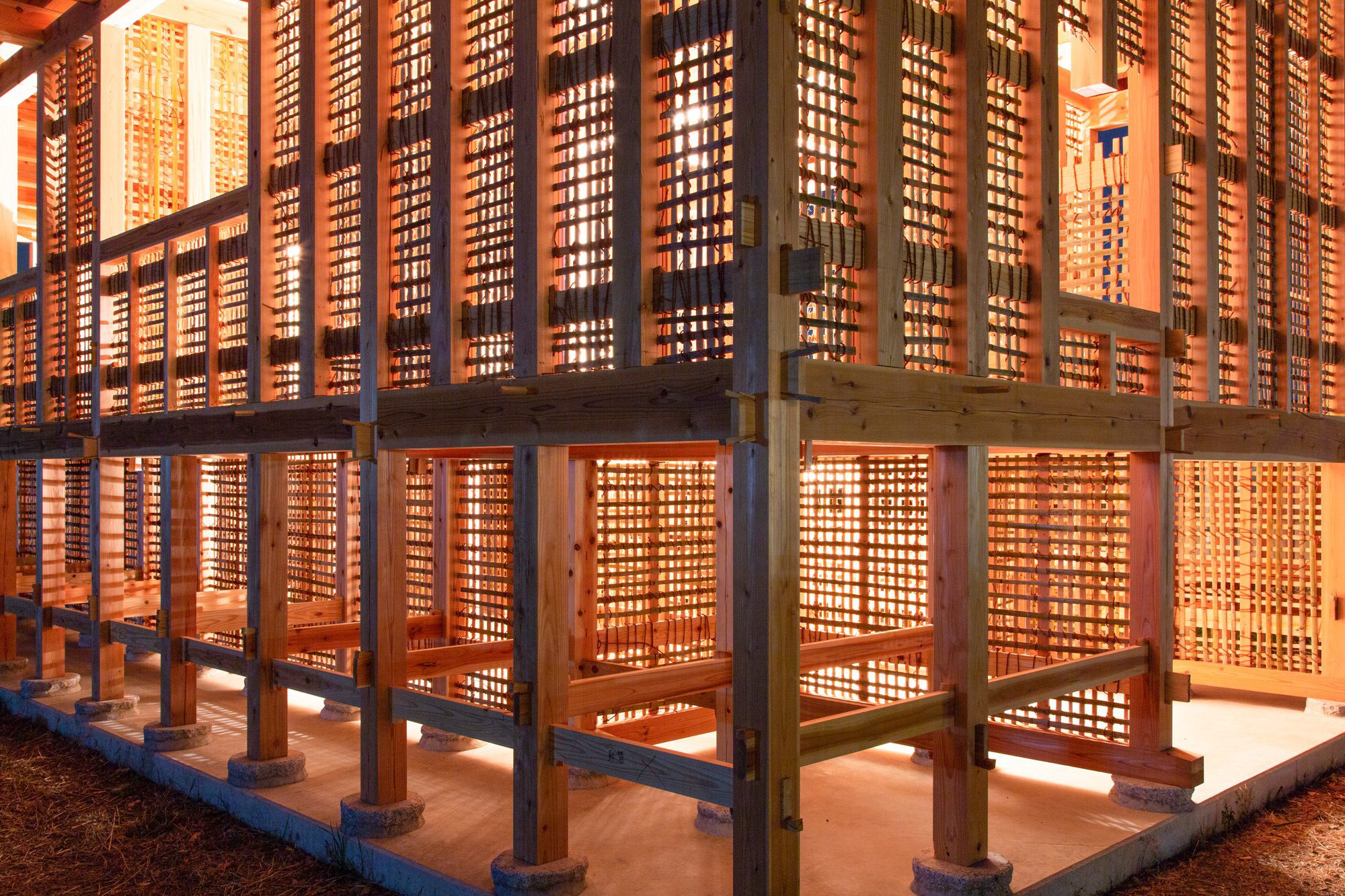 Bamboo lattice framework - Minamimori